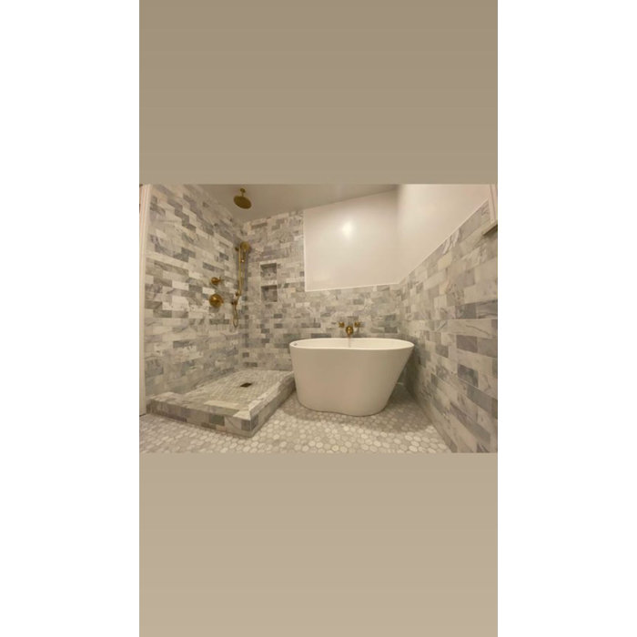 Hydro Systems Soho 48'' x 30'' Freestanding Soaking Solid Surface Bathtub | Wayfair